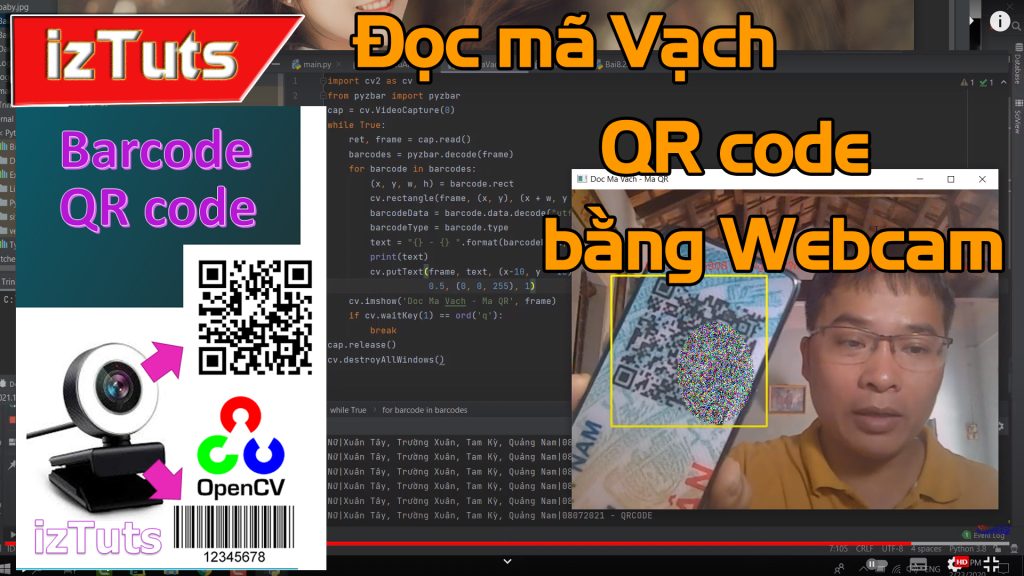 Đọc QRCode bằng Webcam dễ dàng với OpenCV và ZBar – izTuts